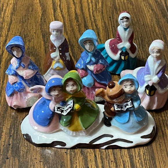 Holiday | Colorful Ceramic Vintage Handmade Figurine Set | Poshmark